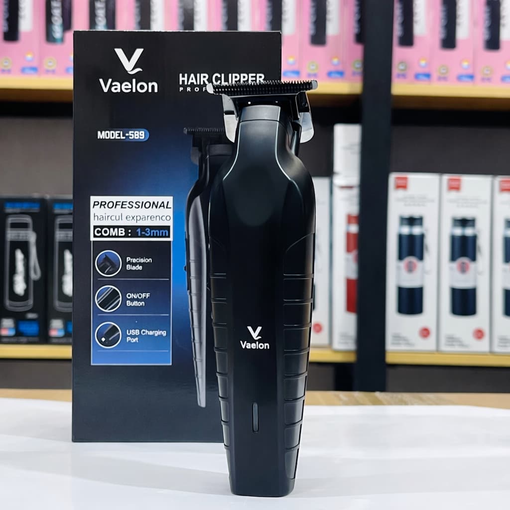 ️ Vaelon Professional Hair Clipper – Model 589 | USB Rechargeable ...